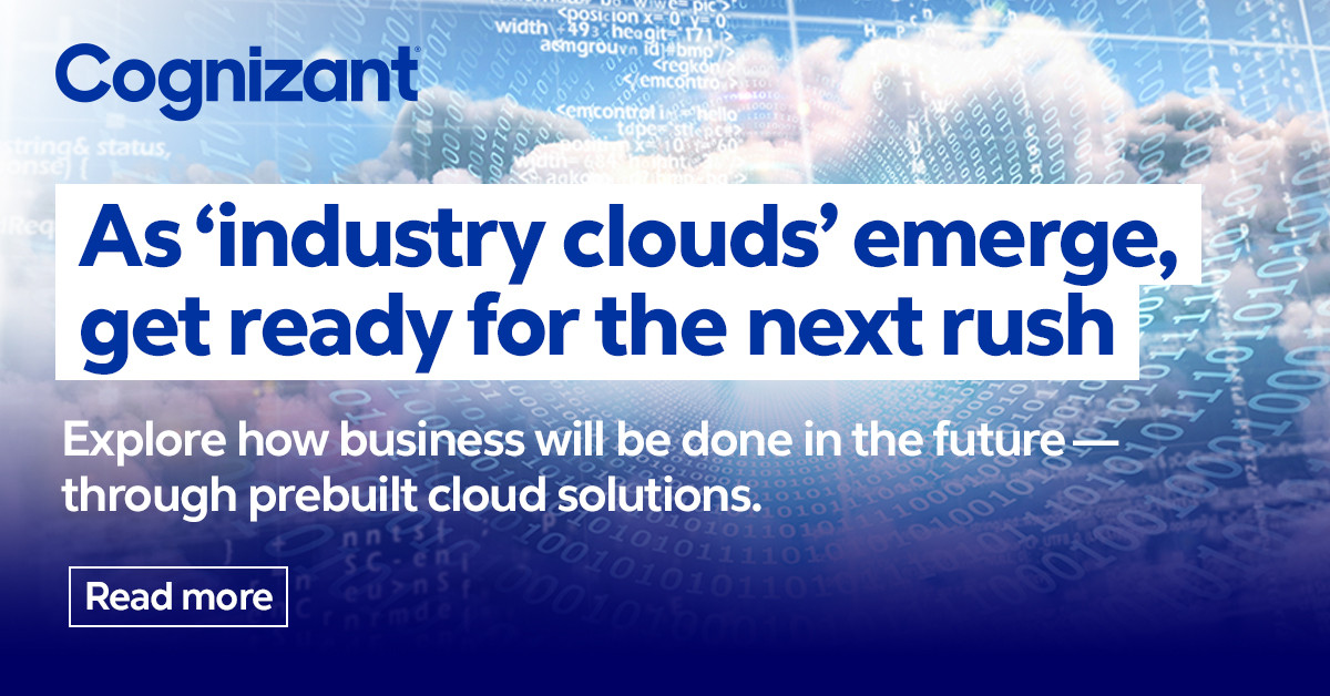 As ‘industry clouds’ emerge, get ready for the next cloud rush